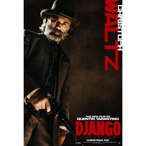 Плакат, постер на бумаге Джанго освобожденный (Django Unchained, 2012г). Размер 30 х 42 см