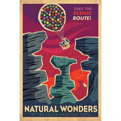 Плакат, постер на бумаге Natural Wonders/Чудеса природы. Размер 21 на 30 см