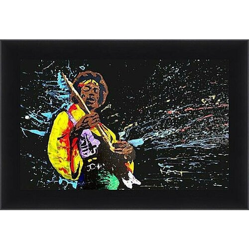 Плакат, постер на бумаге Jimi Hendrix-Джими Хендрикс. Размер 42 х 60 см