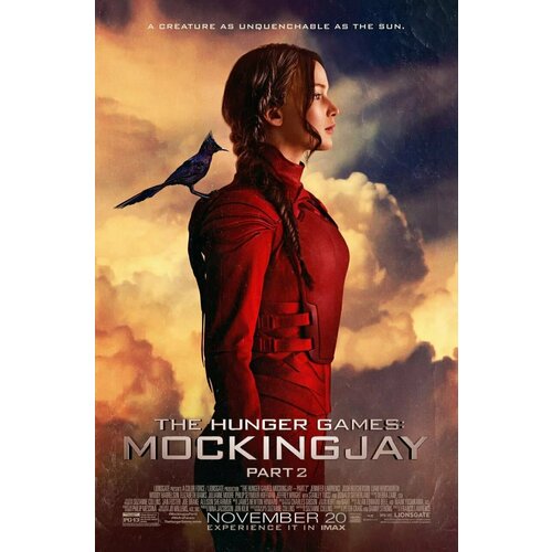 Плакат, постер на холсте Голодные игры: Сойка-пересмешница. Часть II (The Hunger Games: Mockingjay-Part 2, 2015г). Размер 21 х 30 см