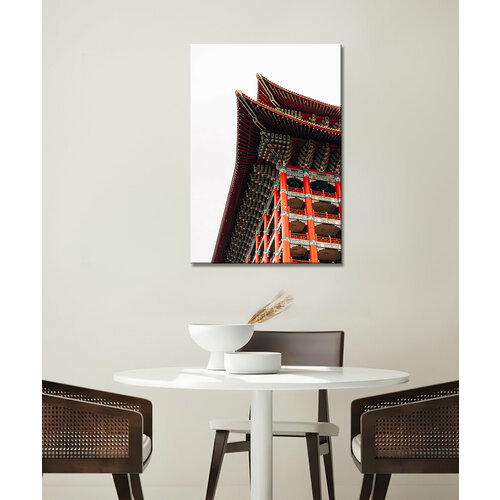 Картина/Картина на холсте для интерьера/Картина на стену/Картина для кухни/ -Китай архитектура 18 20х30