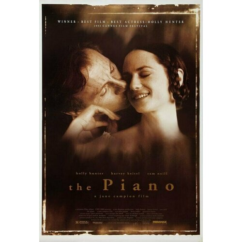 Плакат, постер на бумаге Пианино (The Piano), Джейн Кэмпион. Размер 21 х 30 см