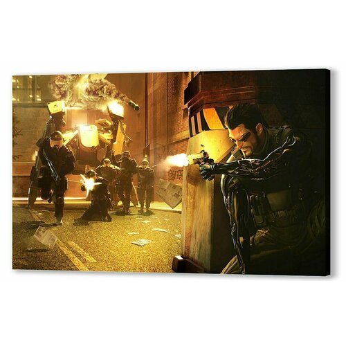 Плакат, постер на бумаге Deus Ex: Human Revolution. Размер 60 х 84 см