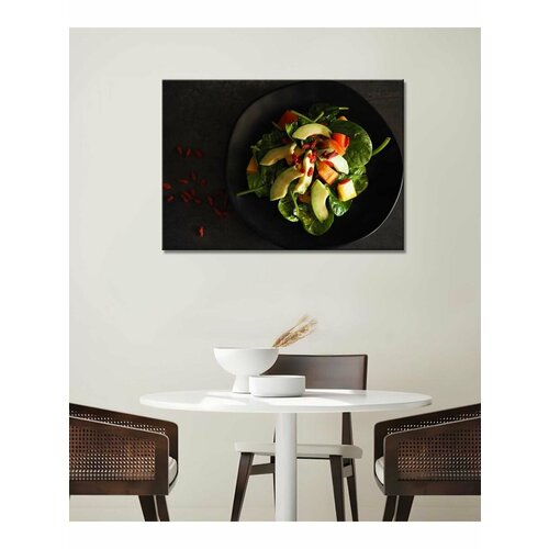 Картина на холсте с подрамником салат с авокадо 50Х70
