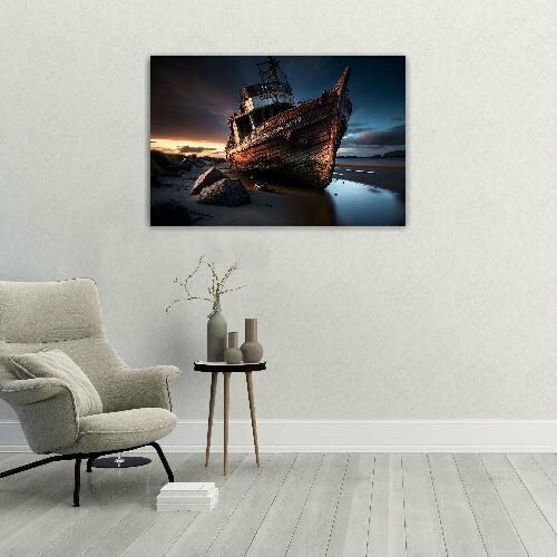 Картина на холсте 40x60 Альянс Лес "Корабль 2" на подрамнике / интерьер/ декор