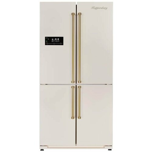 Многокамерный холодильник Kuppersberg NMFV 18591 C, кремовый/фурнитура бронза