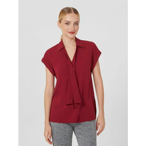 Блуза Lo, размер 44, бордовый