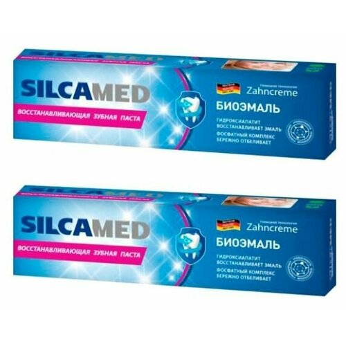 Silcamed Зубная паста Биоэмаль, 130 г, 2 шт