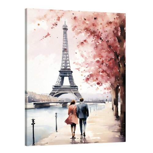 Интерьерная картина 50х70 "Парижская страсть"