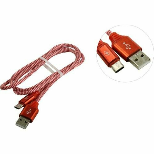 Кабель USB 2.0 A -> Type C Smartbuy iK-3112NS Red