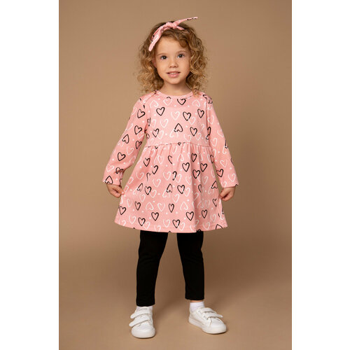 Комплект одежды LITTLE WORLD OF ALENA, размер 98, черный, розовый