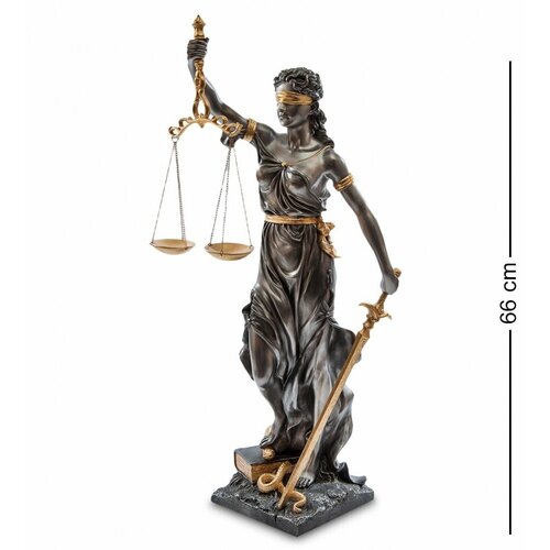 Статуэтка Veronese "Фемида - богиня правосудия" 75см (black/gold) WS-653