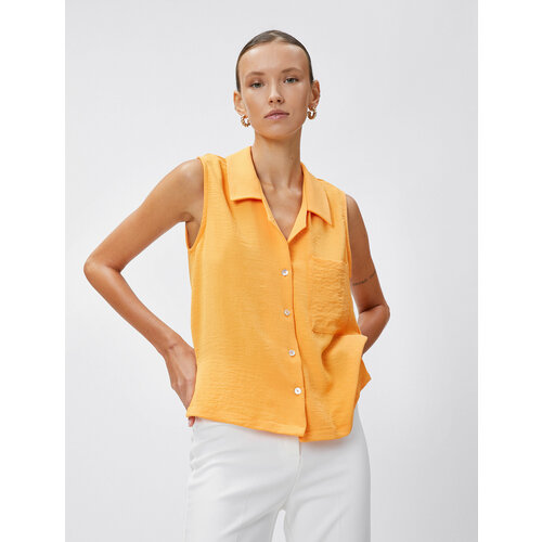 Рубашка KOTON, размер 42, оранжевый