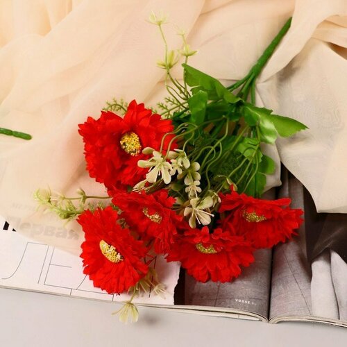 Букет "Хризантема Зембла" 6 цветков, d-6,5 см h-26 см, микс (комплект из 8 шт)