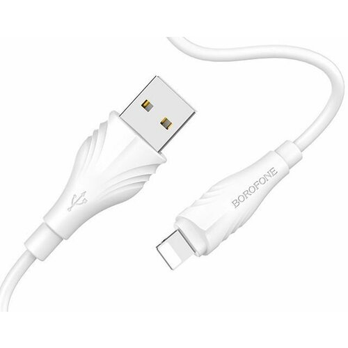 Кабель BOROFONE BX18 Optimal USB-8 Pin 2A, 1 м, белый