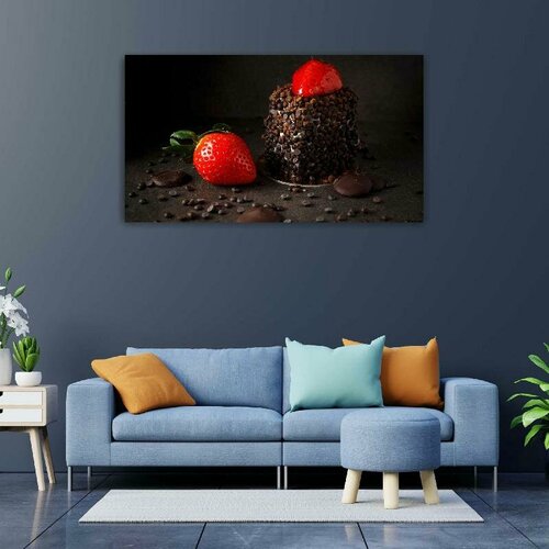 Картина на холсте 60x110 LinxOne "Еда" интерьерная для дома / на стену / на кухню / с подрамником