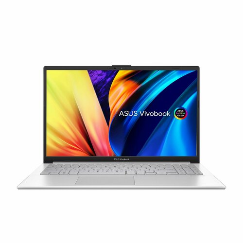 15.6" Ноутбук ASUS Vivobook Go 15 OLED, AMD Ryzen 5 7520U (2.8 ГГц), RAM 16 ГБ, SSD 512 ГБ, AMD Radeon Graphics, Windows 11 Pro, (90NB0ZR1-M01CC0), серебристый, Русская раскладка