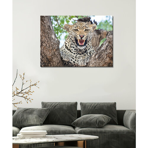 Картина/Ягур/Ягуар в джунглях/Ягуар на дереве/Черный ягуар/ - Ягуар (47) 20х30