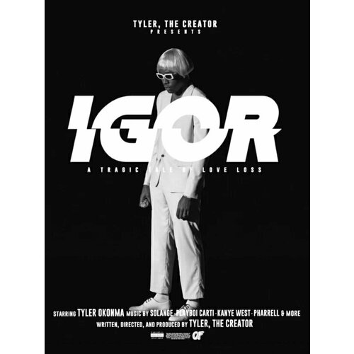Плакат, постер на холсте Tyler, The Creator-Igor/Тайлер/музыкальные/поп исполнитель/артист/поп-звезда/группа. Размер 30 х 42 см