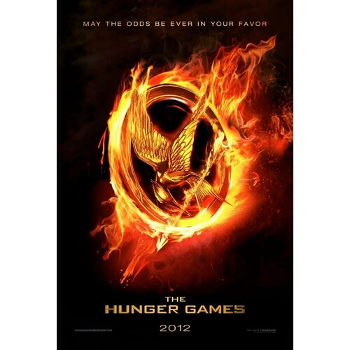 Плакат, постер на холсте Голодные игры (The Hunger Games, 2012г). Размер 21 х 30 см