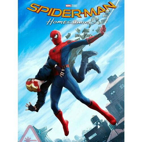 Плакат, постер на бумаге Spider Man: Home Coming/Человек Паук: Возвращение Домой/комиксы/мультфильмы. Размер 42 х 60 см