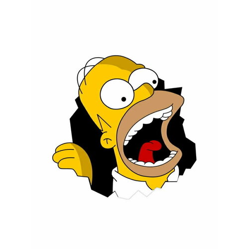 Плакат, постер на бумаге Simpsons/Гомер Симпсон/комиксы/мультфильмы. Размер 30 х 42 см