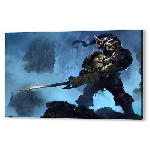 Плакат, постер на холсте World Of Warcraft. Размер 60 х 84 см