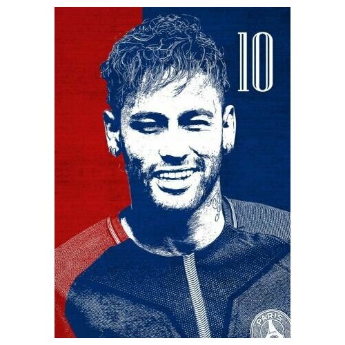 Плакат, постер на бумаге Neymar-Неймар. Размер 42 х 60 см
