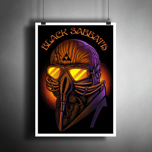 Постер плакат для интерьера "Музыка: Британская рок-группа Блэк Саббат. Оззи Осборн. Black Sabbath" / A3 (297 x 420 мм)