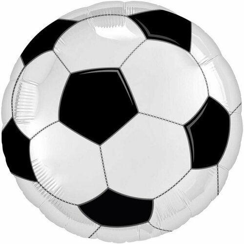 Шар фольгированный 18" «Футбольный мяч», круг (комплект из 20 шт)