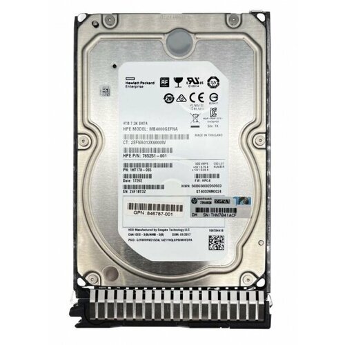 Жесткий диск HP 765861-001 4Tb 7200 SATAIII 3.5" HDD