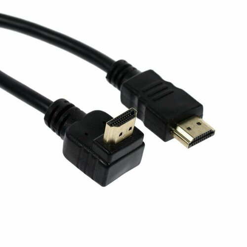 Кабель HDMI Cablexpert, HDMI(m)-HDMI(m), вер.1.4, 3 м, 19M/19M, угловой, черный (комплект из 2 шт)