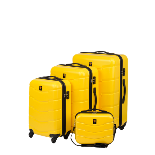Комплект чемоданов Sun Voyage, 4 шт., желтый