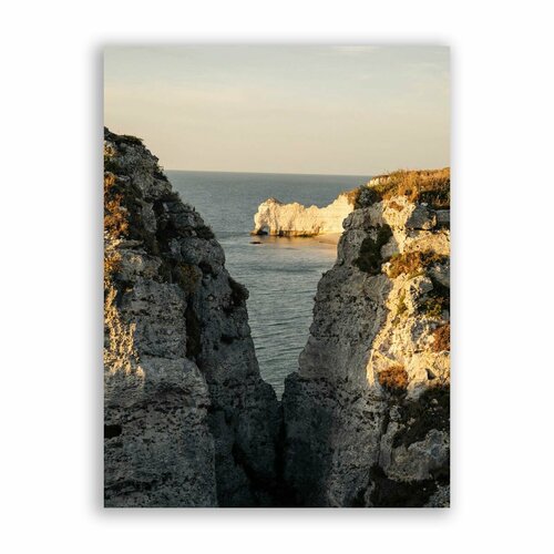 Постер, плакат на бумаге / Природа Франции - Море / Размер 80 x 106 см