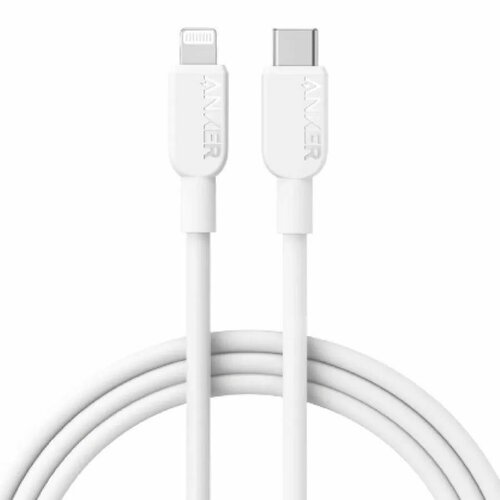 Кабель для зарядки Anker 310 USB-C to Lightning 1.8м, MFI - White