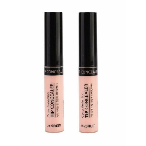The Saem Консилер Cover Perfection Tip Concealer, Brightener, 6,5 гр, 2 шт