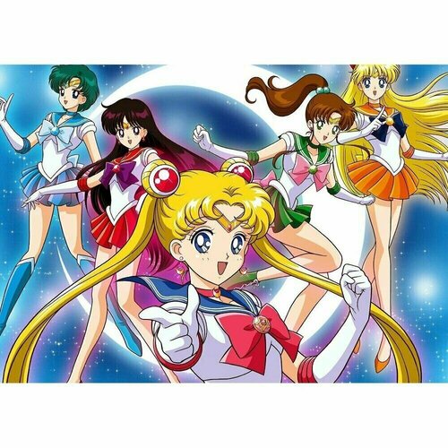 Плакат, постер на бумаге Сейлор Мун, Sailor Moon. Размер 42 х 60 см