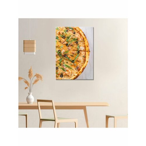 Картина на холсте с подрамником Вкусная пицца6 40х60