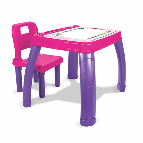 Набор Pilsan Столик со стульчиком Pink / Малиновый набор детской мебели детский стол и стул пластиковый для детей