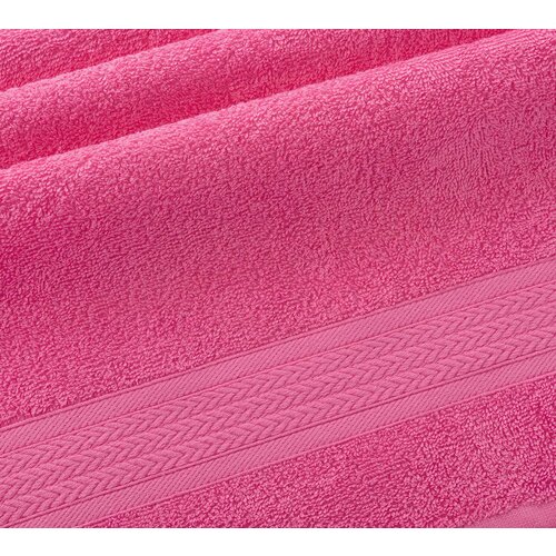 Полотенце Махровое «Утро Ярко-Розовый» 40х70 Плотность 400 г/м2