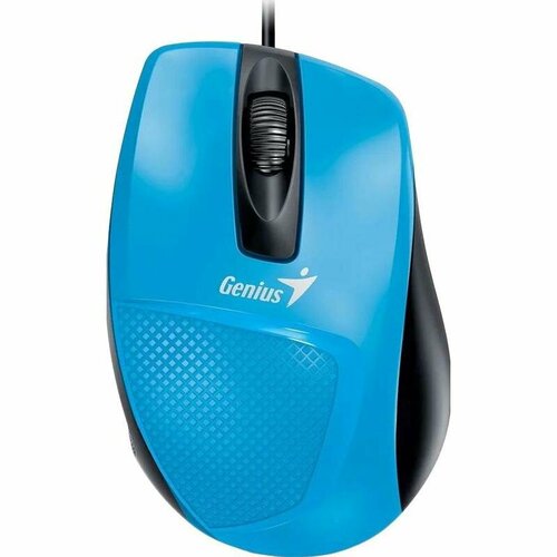 Мышь компьютерная Genius DX-150X, USB, 1000 DPI, кабель 1,5 м, синий (31010004407)