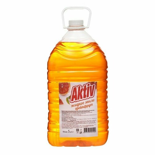 Жидкое мыло AKTIV "Грейпфрукт", 5 л (комплект из 4 шт)