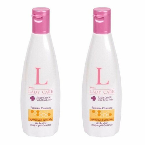 Гель для интимной гигиены Mistine, Lady Care Extra Gentle With Royal Jelly Feminine Cleansing, с маточным молочком, 200 мл, 2 уп