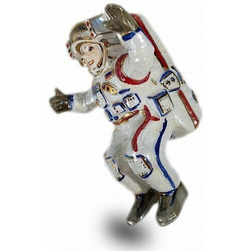 Ёлочная игрушка "Космонавт в открытом космосе" (Фарфоровая мануфактура СПб)