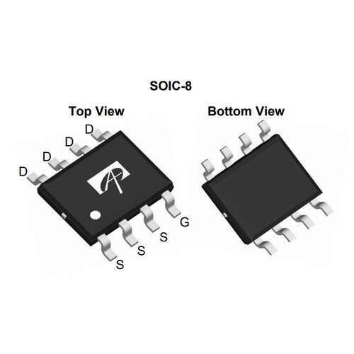 Микросхема AO4435 P-Channel MOSFET 30V 10.5A SO-8
