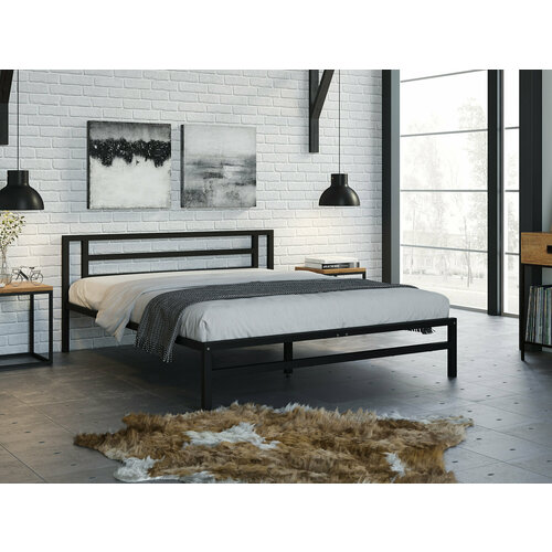 Двуспальная кровать Титан 160 Черный