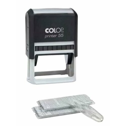 Штамп самонаборный Colop Printer 55 (40х60мм, 10 строк, пласт. рамка, 2 кассы)