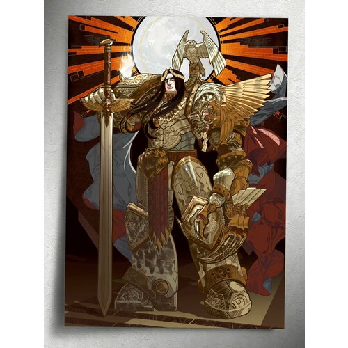 Постер: Всеми Возлюбленный Бог-Император (Вархаммер 40000, Warhammer), на А5