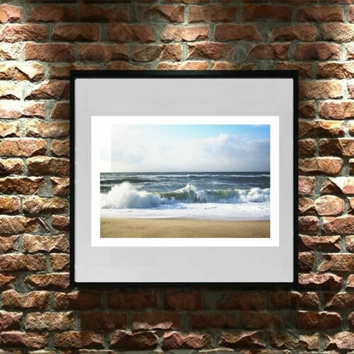 Постер "Волнующееся море на песчаном пляже" Cool Eshe из коллекции "Природа", плакат А4