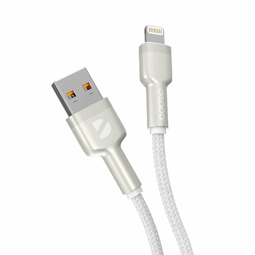 Дата-кабель Elite USB – Lightning, 1 м, белый, Deppa, Deppa 72508